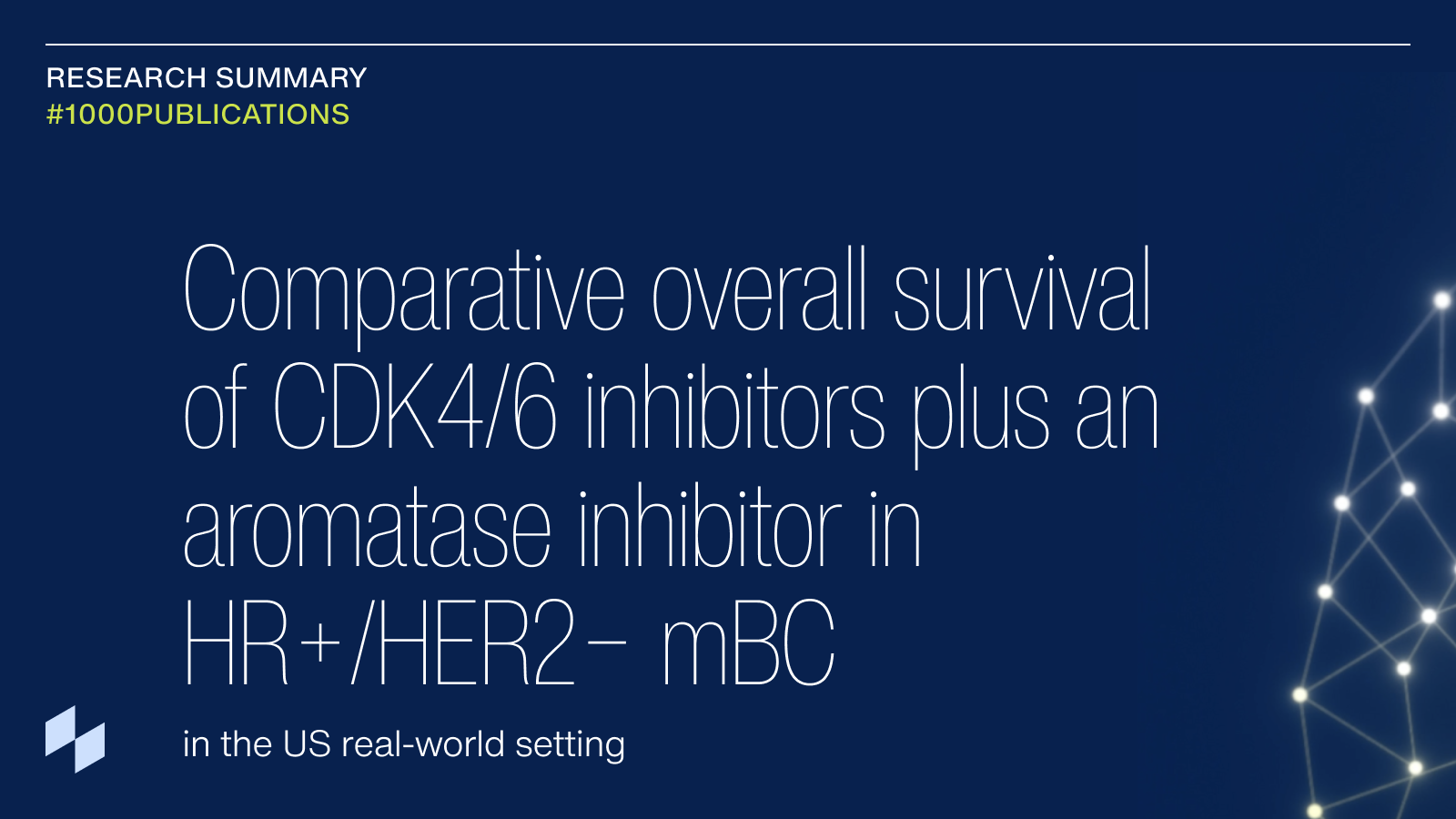 Comparative overall survival of CDK4/6 inhibitors plus an aromatase inhibitor in HR+/HER2− ...